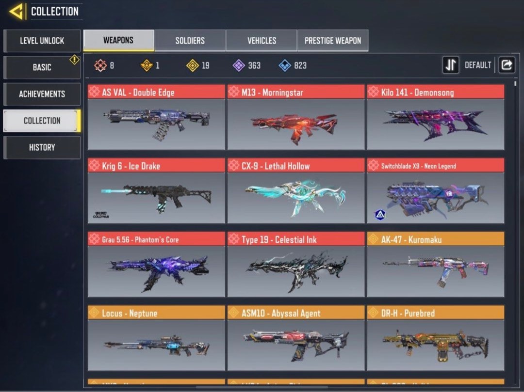 CODM GARENA STACKED ACCOUNT(16x MP), Video Gaming, Gaming Accessories ...