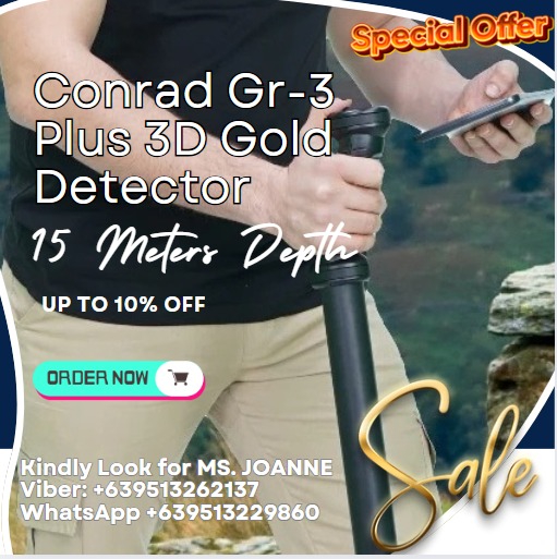 Conrad Gr-3 Plus 3D Gold Detector 15 Meters Depth, Commercial ...