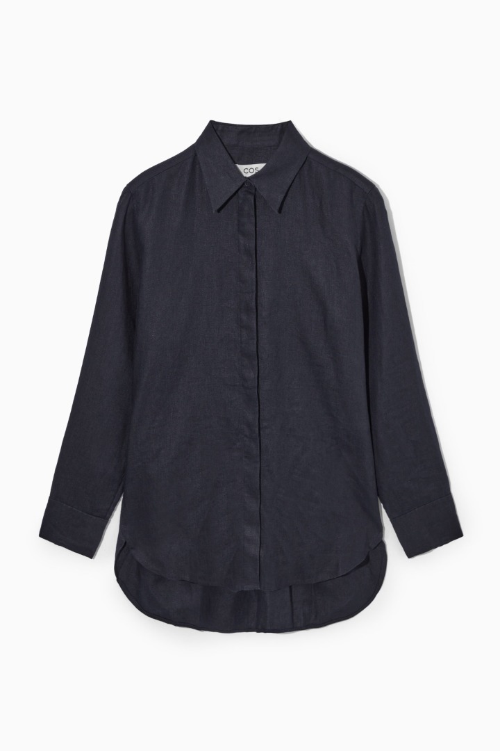 COS Linen regular fit shirt M/L, Men's Fashion, Tops & Sets, Formal ...