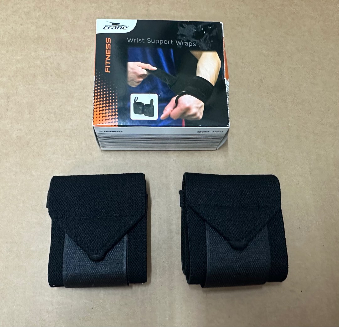 Crane Wrist Support Wraps, Sports Equipment, Exercise & Fitness, Toning ...