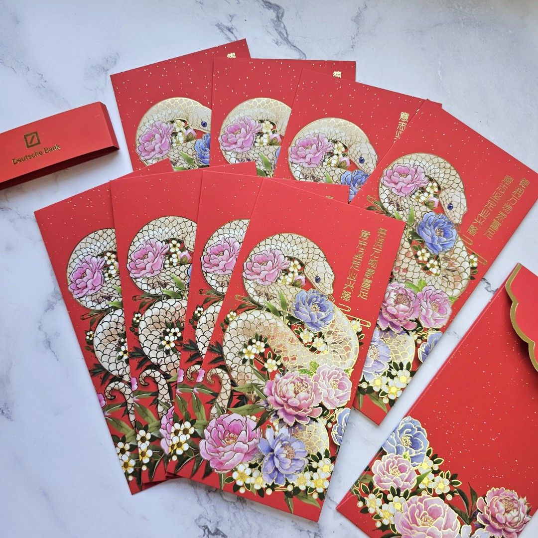 Deustche Bank Singapore Sg Ang Pow Hong Bao Red Packet 2025 Year of the ...
