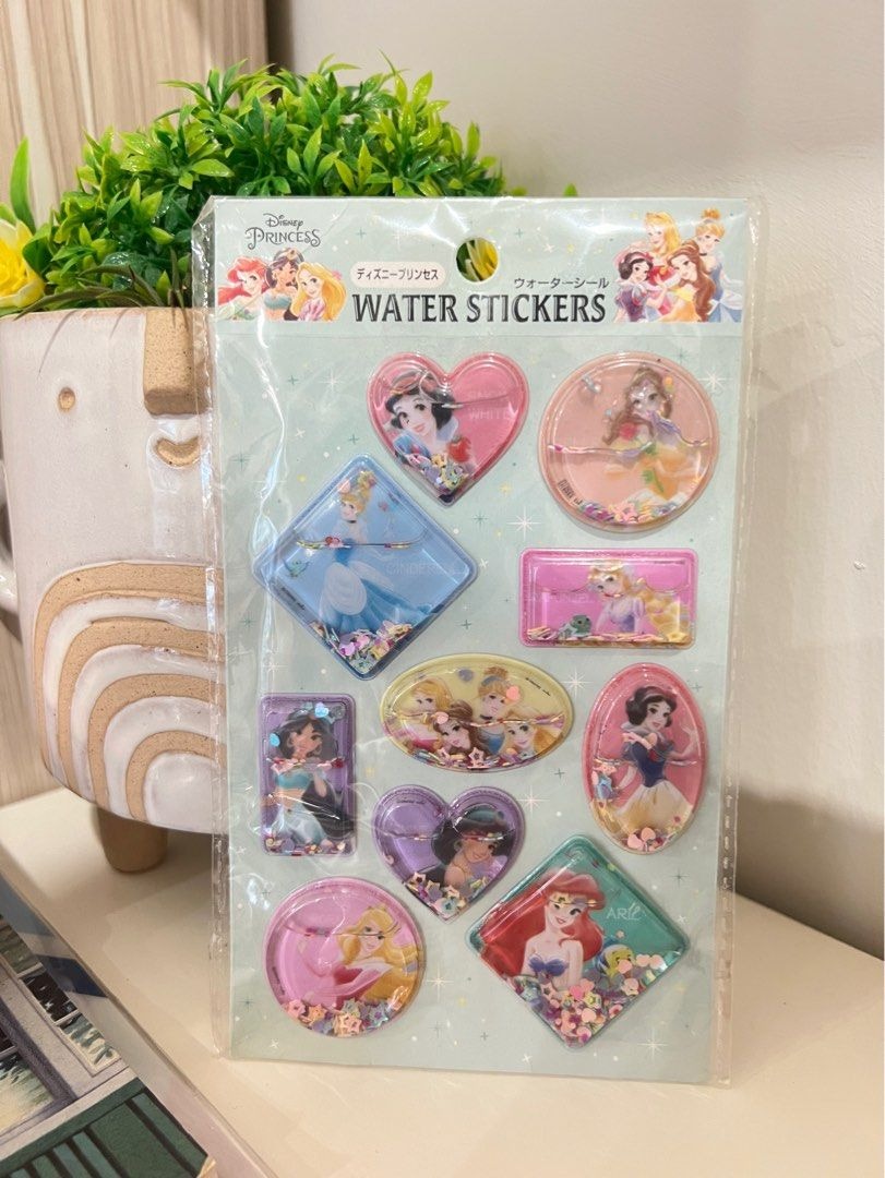 Disney Princess Glitter Sparkle Water Seal Stickers, Hobbies & Toys ...