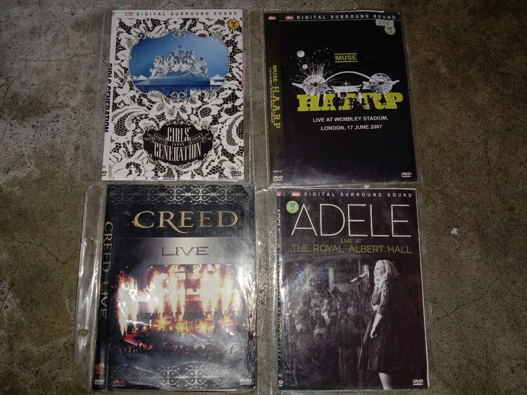 DVD concert Muse, Adele, Creed, Girl's Generation, Hobbies & Toys, Music & Media, CDs & DVDs on ...