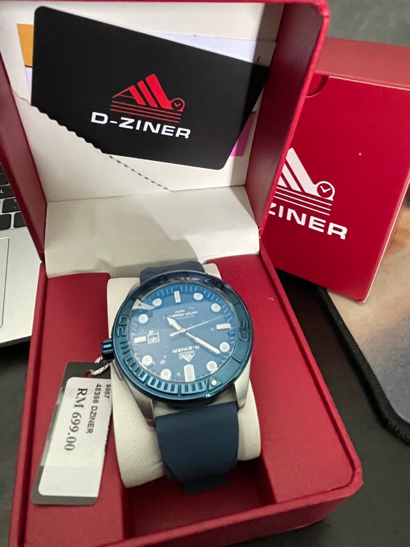 D-Ziner Men's Rubber Quartz Watch DZ-9067, Men's Fashion, Watches ...