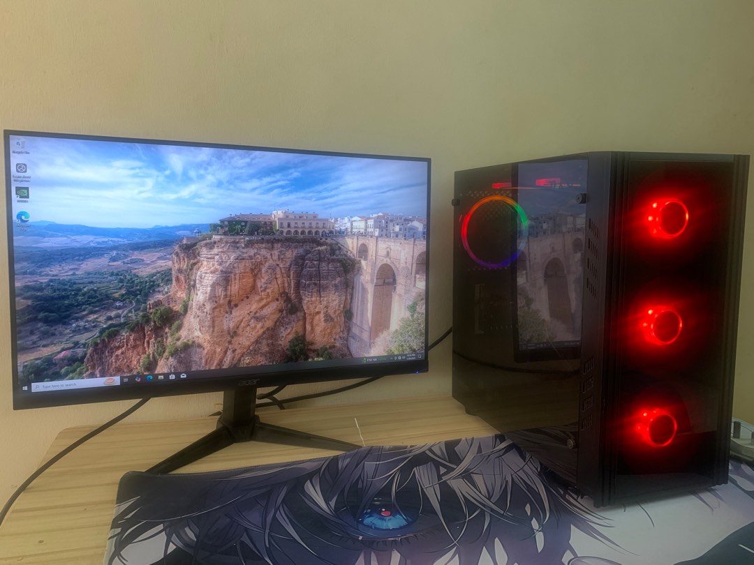 Gaming PC with monitor Acer Nitro 180hertz, Computers & Tech, Desktops ...