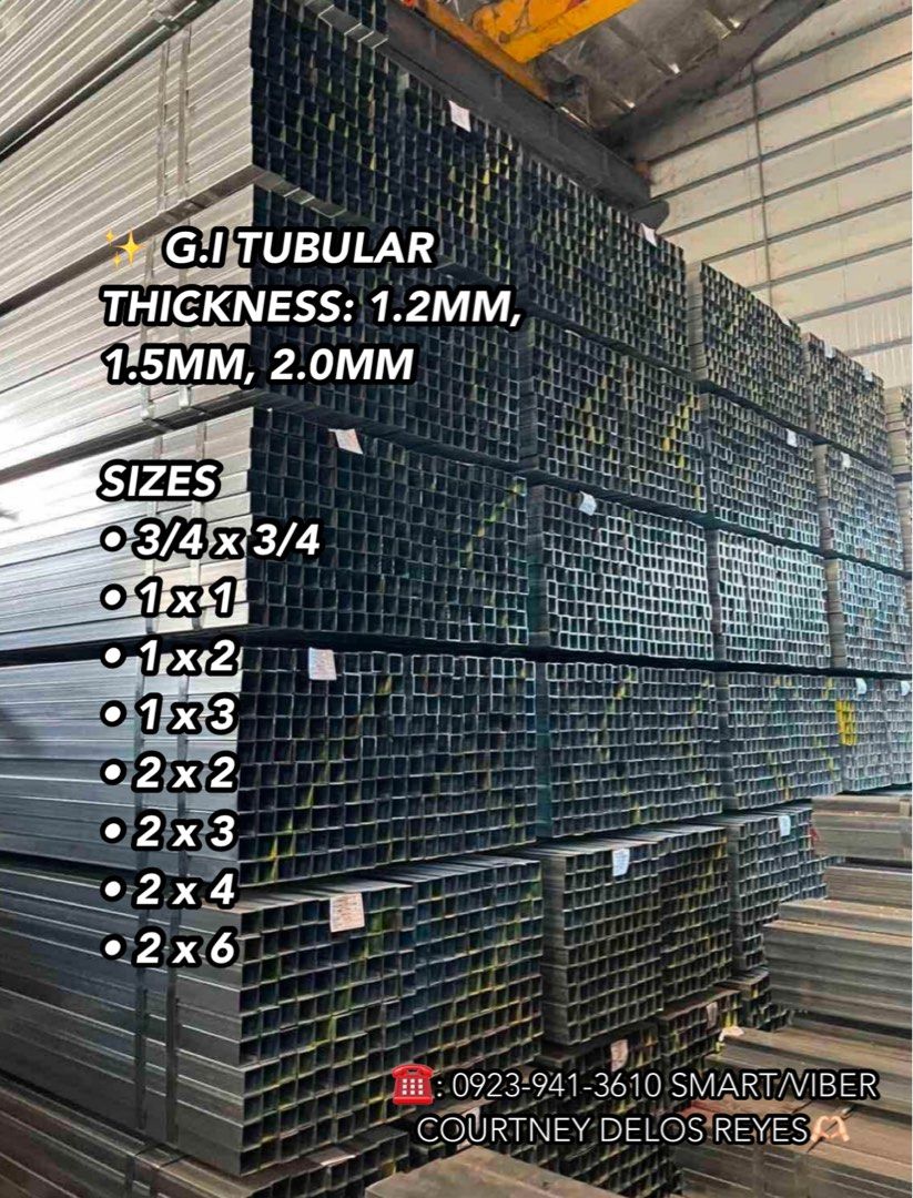 GI PIPE, GI TUBULAR, DEFORMED BAR, SHORING JACK, BASE JACK & UHEAD ...