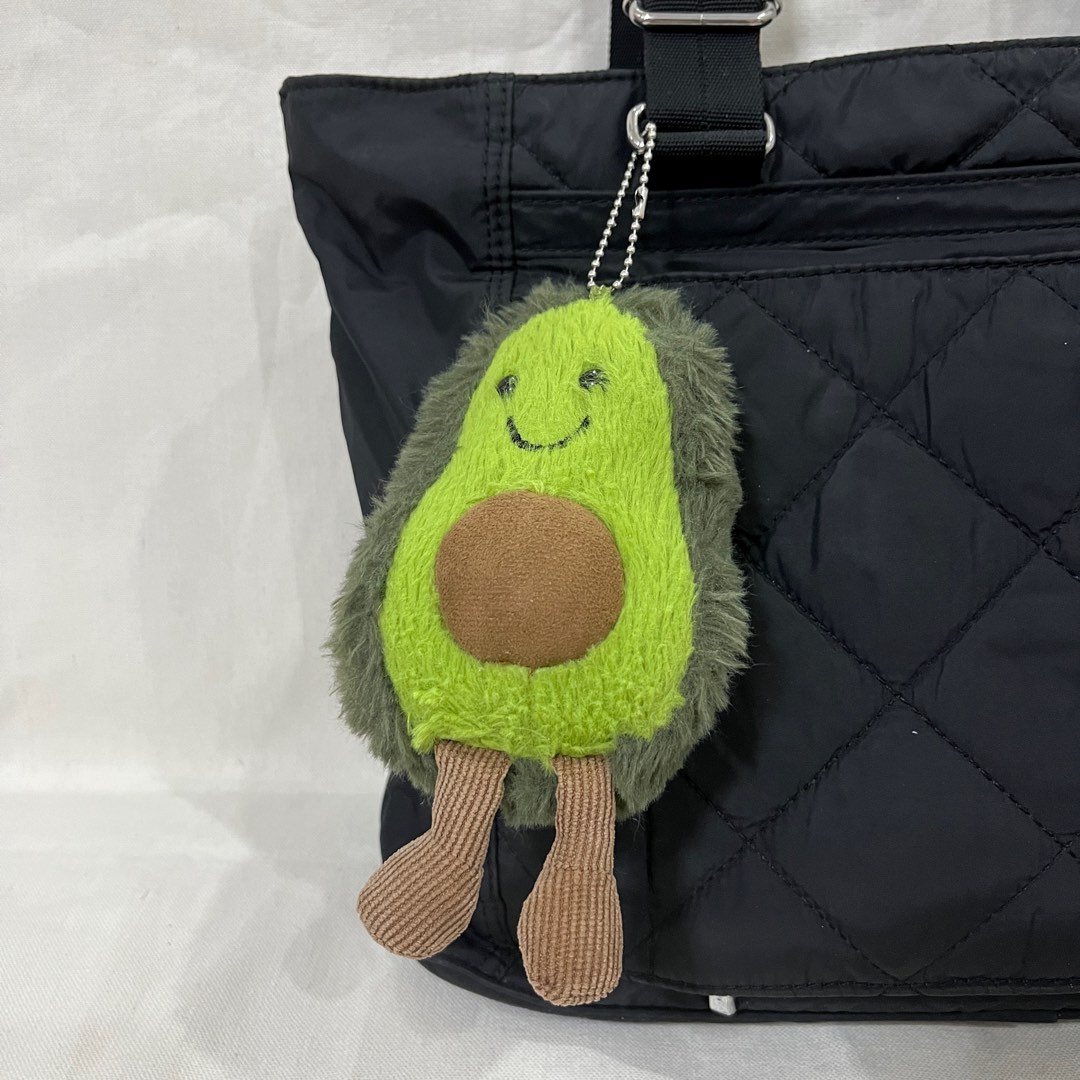 Green Avocado with Legs Plush Bag Charm Keychain, Hobbies & Toys, Toys ...
