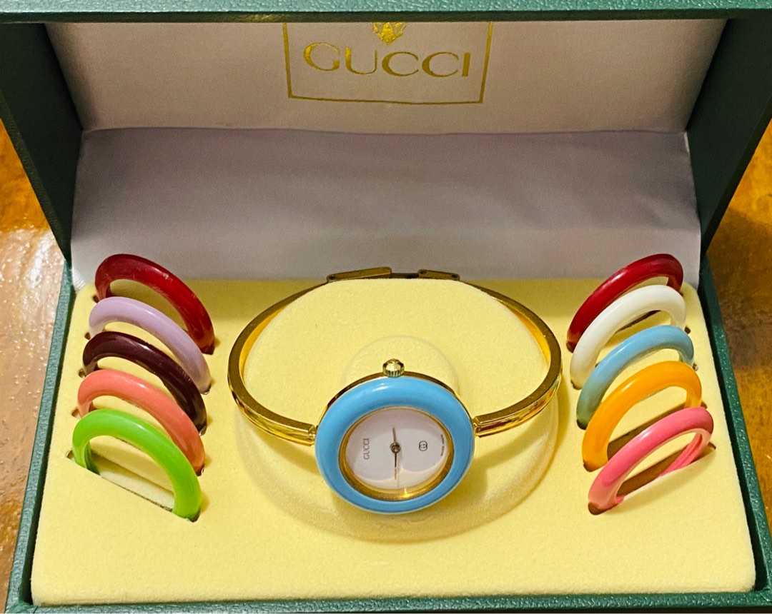 Gucci Interchangeable bezel watch, Women's Fashion, Watches ...