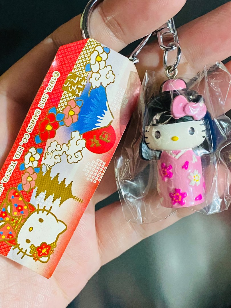 Hello Kitty Kokeshi Japanese keychain 480, Hobbies & Toys, Toys & Games ...