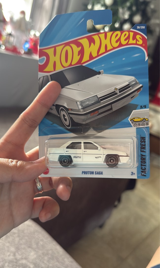 Hotwheels Proton Saga Putih, Hobbies & Toys, Toys & Games on Carousell
