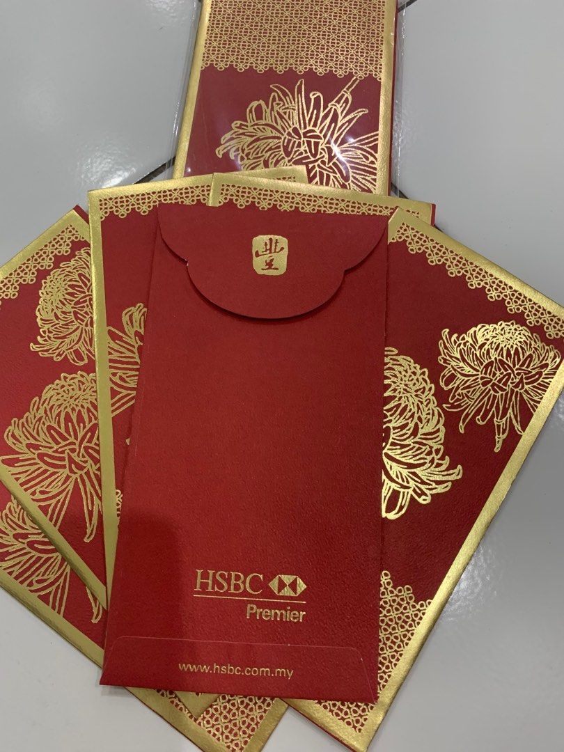 HSBC Bank New CNY Red Packet (each packet is 6 pcs x 2 packet) RM10 ...