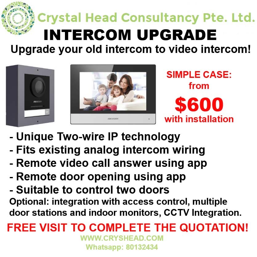 Intercom upgrade with Hikvision IP Video Intercom, Furniture & Home Living, Security & Locks ...