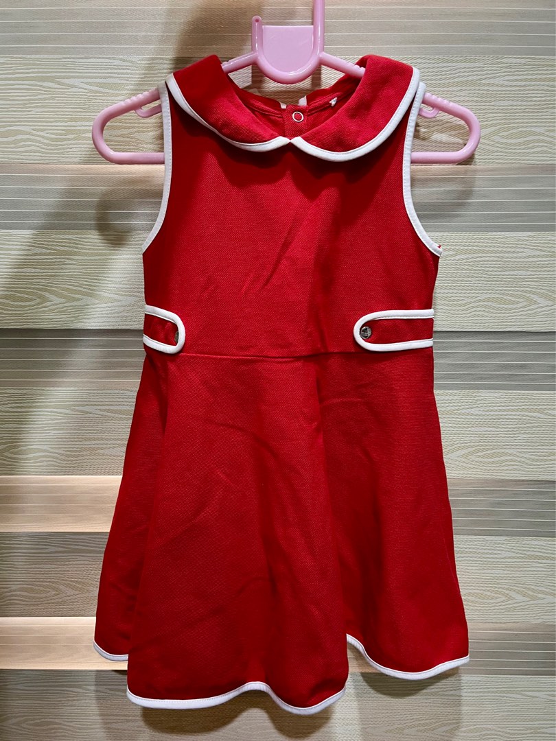 Jacadi Paris Red Dress, Babies & Kids, Babies & Kids Fashion on Carousell