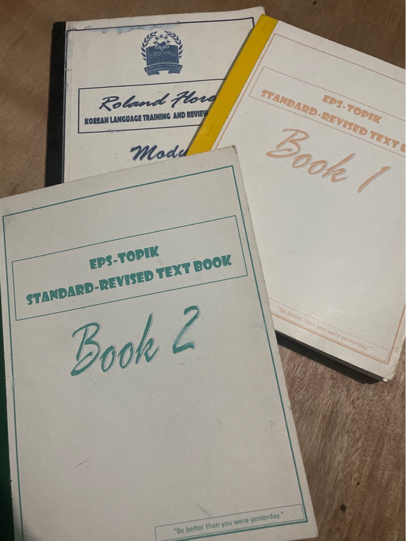 Korean Language EPS TOPIK -Reviewer- 3pcs, Hobbies & Toys, Books ...