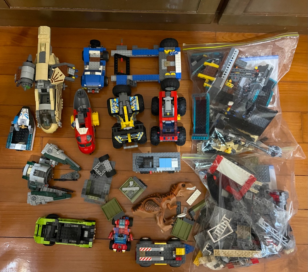 Lego Bulk Star Wars Marvel Jurassic Park, 興趣及遊戲, 玩具 & 遊戲類 - Carousell