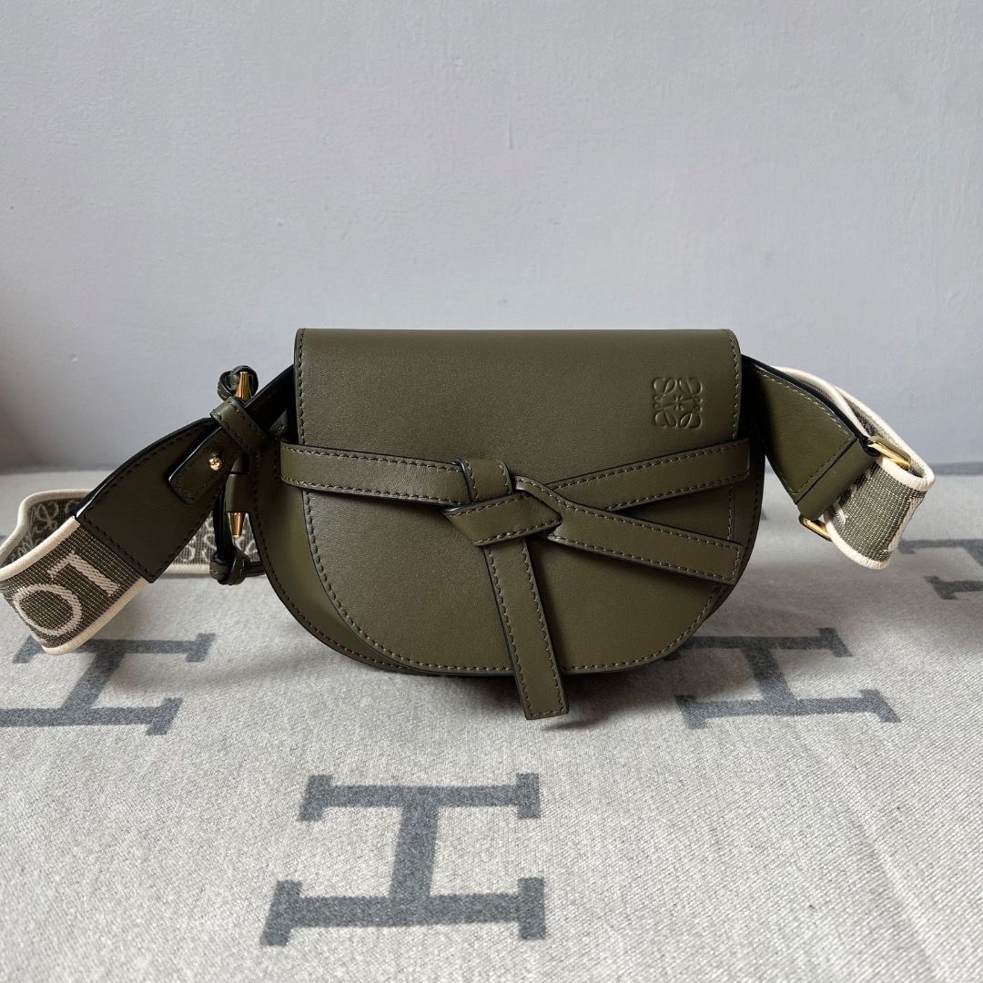 Loewe Mini Gate Dual Sling Autumn Green Bag, Luxury, Bags & Wallets on ...