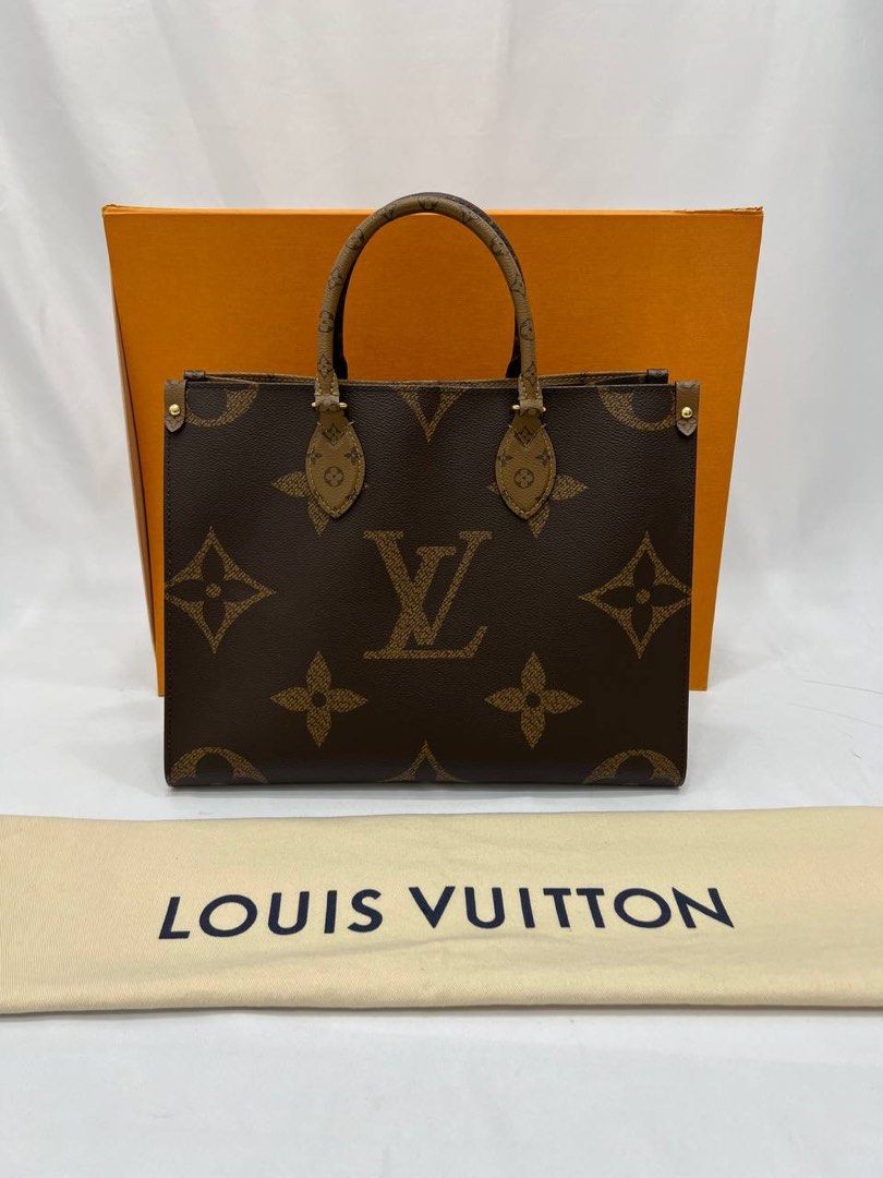 LOUIS VUITTON LV 2WAY Bag Monogram Giant Canvas OTG On The Go MM ( NFC ...