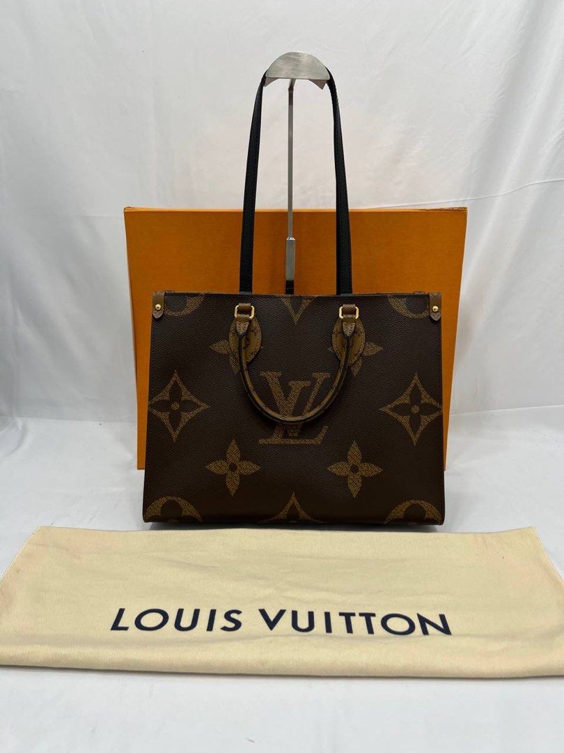 LOUIS VUITTON LV 2WAY Bag Monogram Giant Canvas OTG On The Go MM ( NFC ...