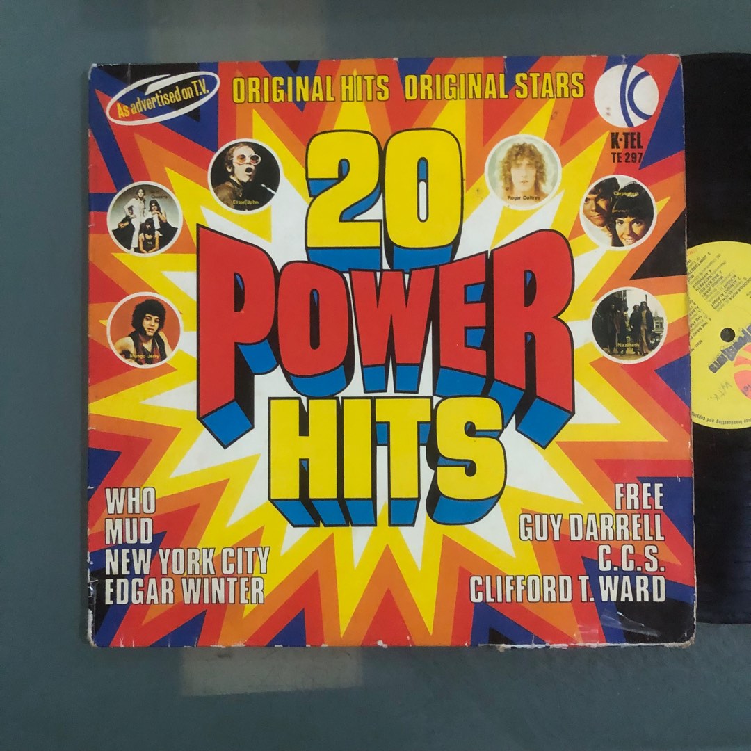 Lp - 20 Power Hits (various artists), Hobbies & Toys, Music & Media ...