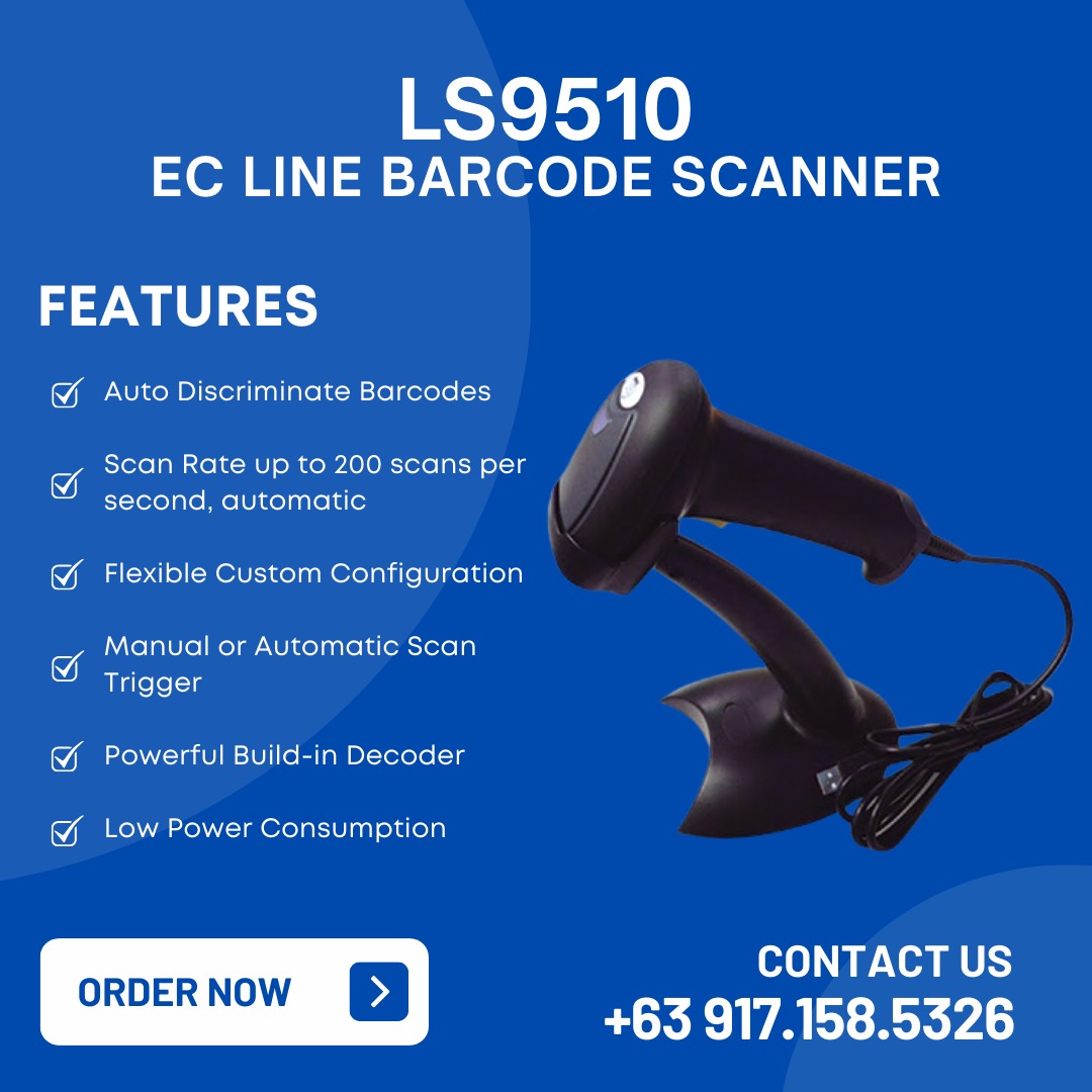 LS9510 EC Line Barcode Scanner, Computers & Tech, Printers, Scanners ...