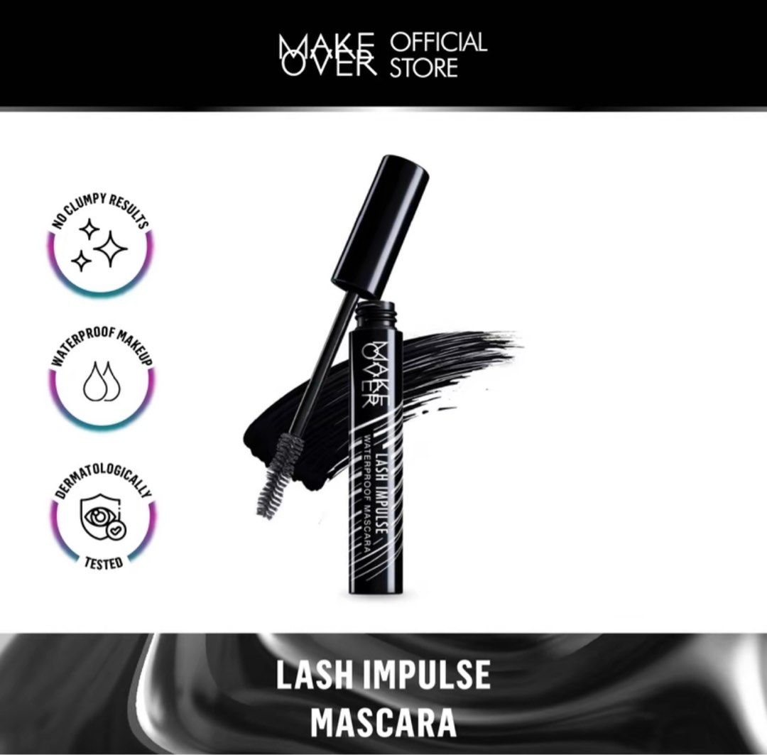 MAKEOVER Lash Impluse Waterproof Mascara 2 for RM70 ONLY!!, Beauty ...