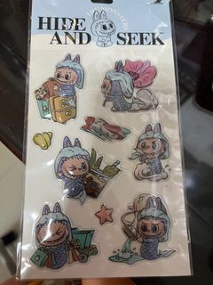 Popmart LABUBU Mischief Diary Series - Jelly Sticker, Hobbies & Toys ...