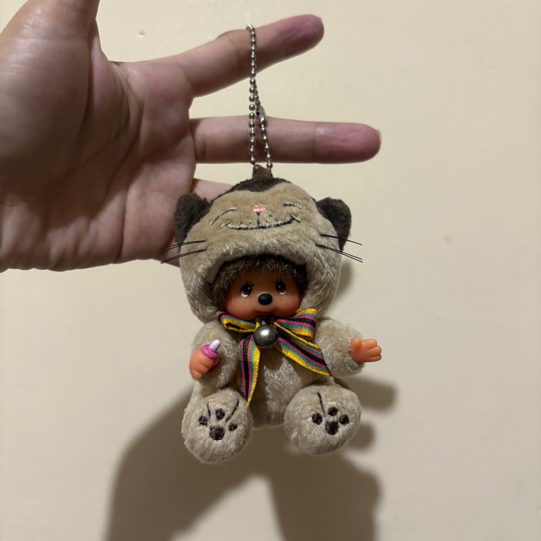 Monchhichi Jacob Cat Charm Cut Label, Hobbies & Toys, Toys & Games on ...