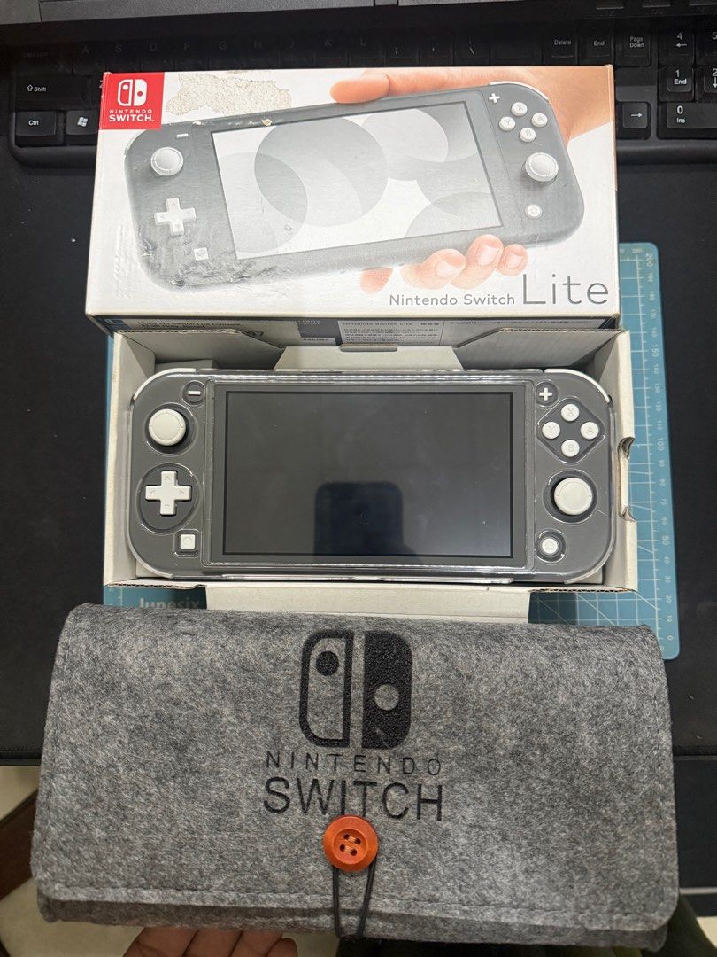 Nintendo Switch Lite (Gray Color) + FREE Pouch Bag, Video Gaming, Video ...