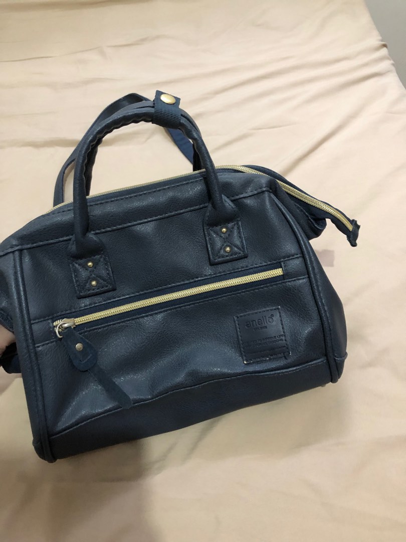 ORIGINAL! Anello/ Retro 2 way in a Navy Blue , Women's Fashion, Bags ...