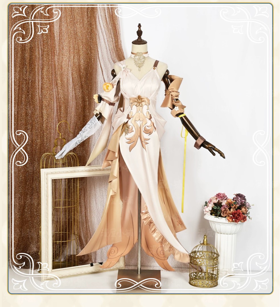 [PO] Aglaea Cosplay Honkai Star Rail HSR Costume, Hobbies & Toys, Toys ...
