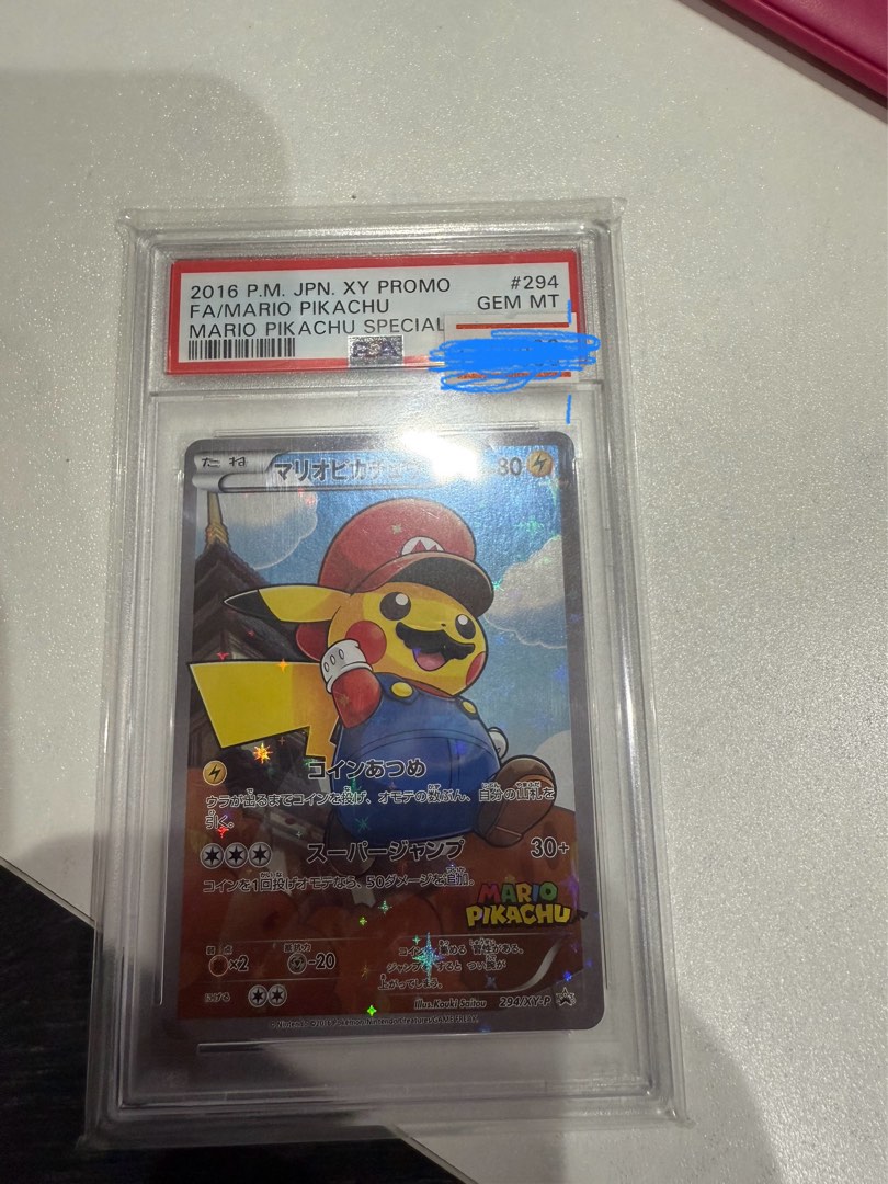 Pokemon Pikachu Mario psa10, Hobbies & Toys, Toys & Games on Carousell