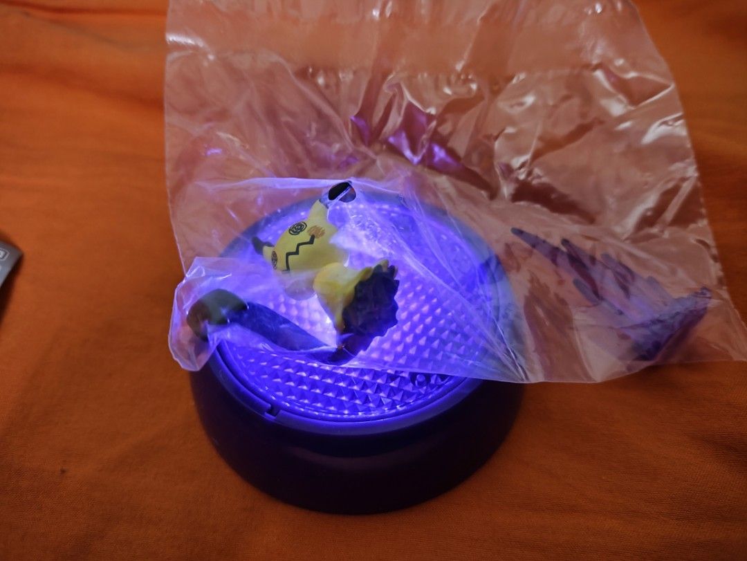 Pokemon shine light up figure collection 2 mimikyu gashapon capsule ...