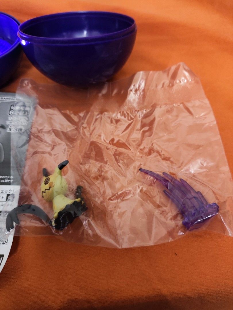 Pokemon shine light up figure collection 2 mimikyu gashapon capsule ...