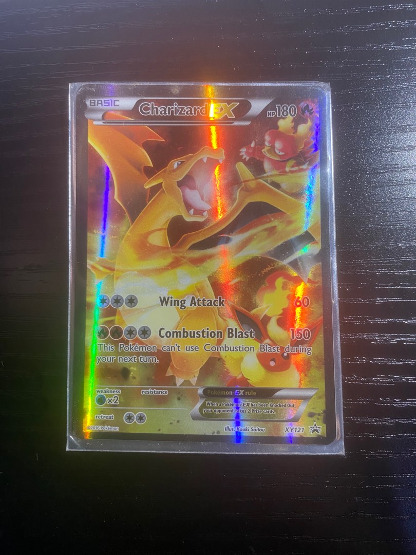 Pokemon TCG 2016 Charizard EX ULTRA RARE XY121 Red-Blue Black Star ...