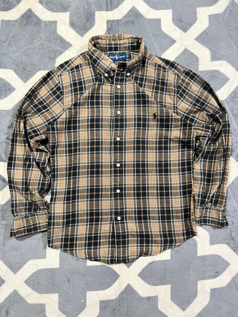 Polo Ralph Lauren Flannel, Men's Fashion, Tops & Sets, Tshirts & Polo ...