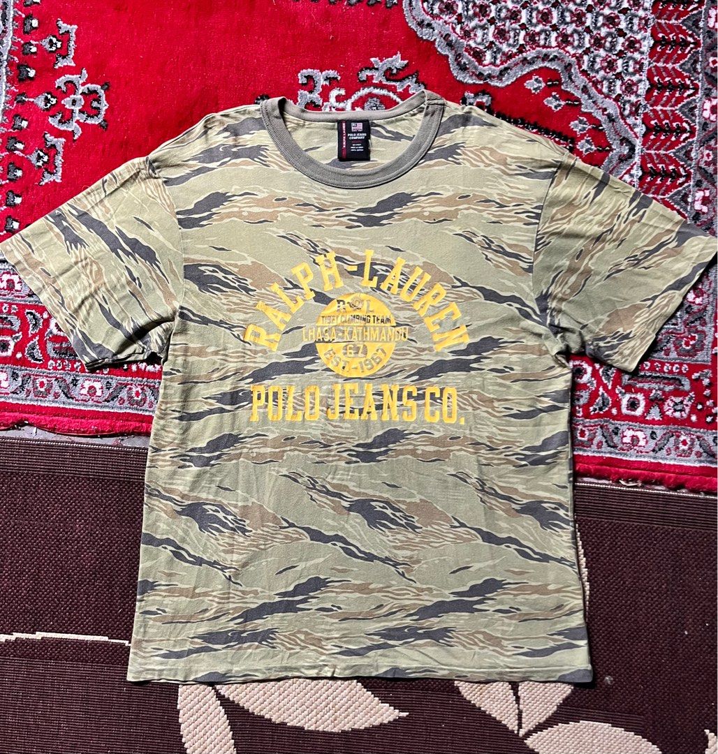 polo ralph lauren tiger stripe, Men's Fashion, Tops & Sets, Tshirts ...