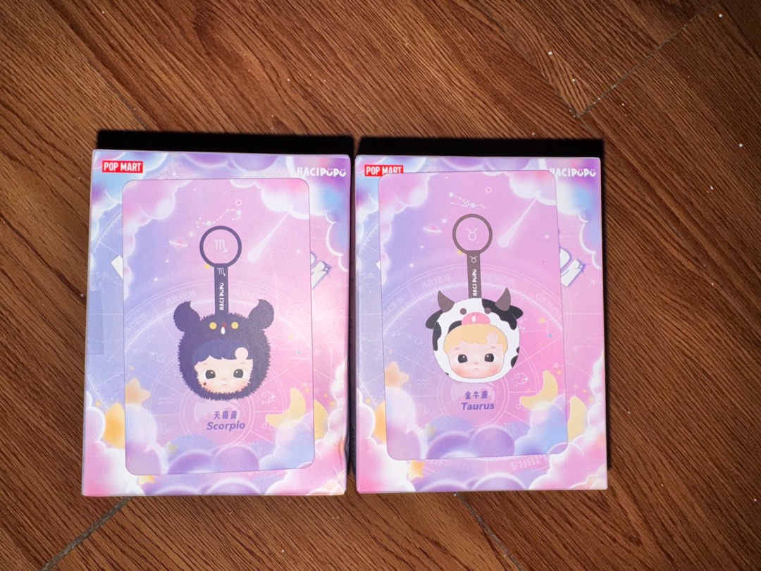 POPMART HACIPUPU THE CONSTELLATION: SCORPIO AND TAURUS SIGNS, Hobbies ...