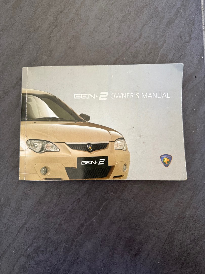 Proton Gen 2 Manual Book Buku Everything Else Others On Carousell
