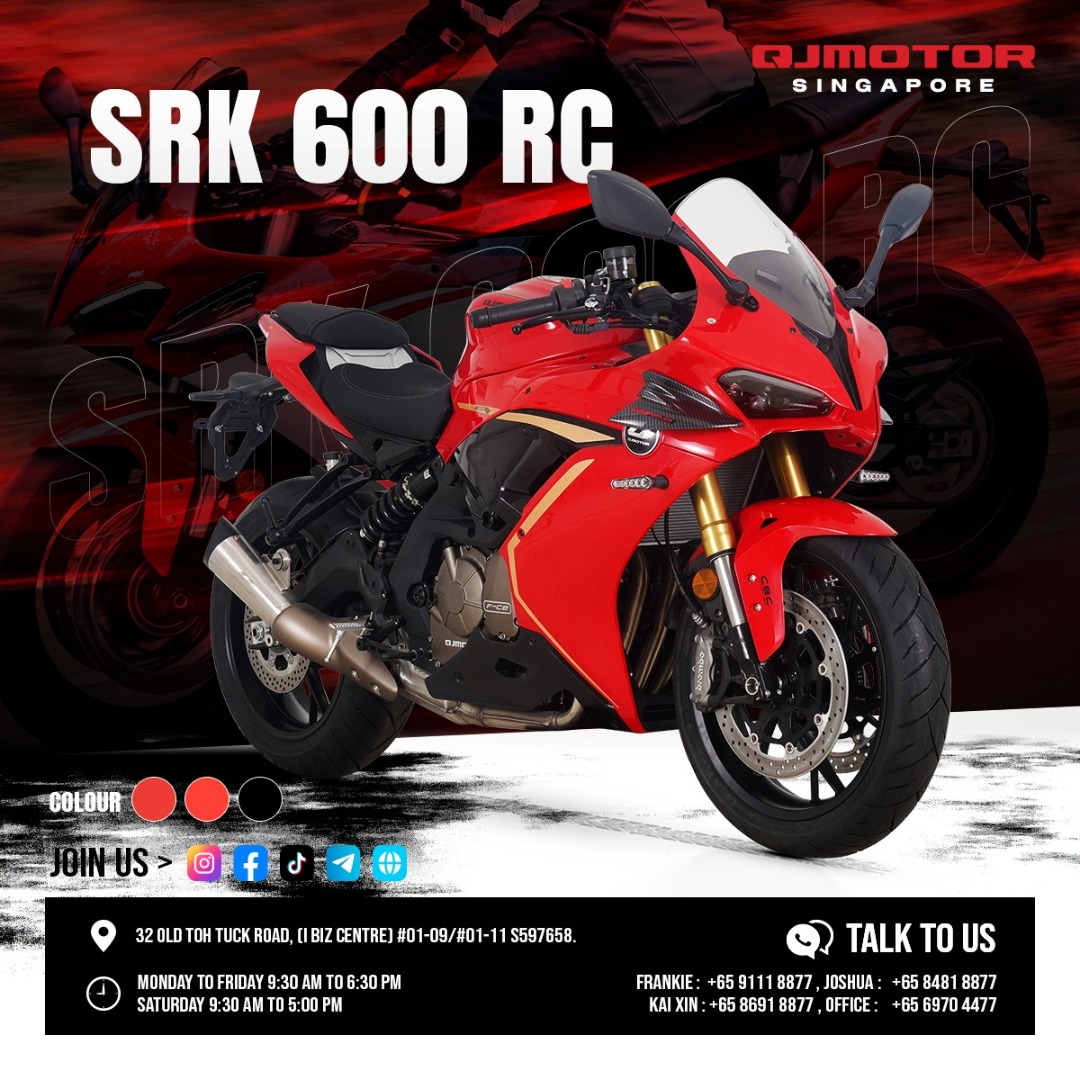 QJMOTOR SRK 600RC, Motorcycles, Motorcycles for Sale, Class 2 on Carousell
