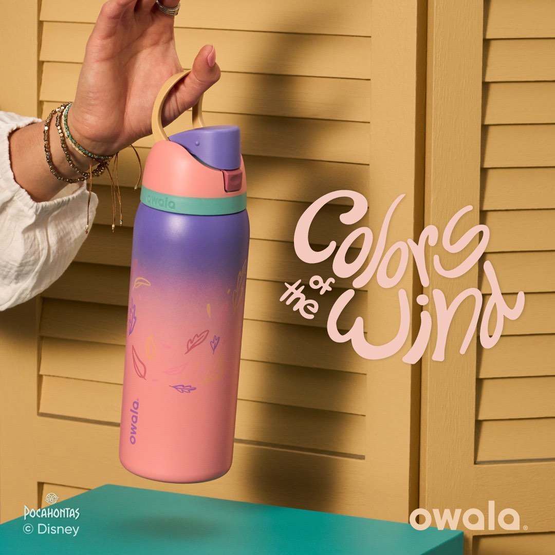 [RARE] Owala 32oz Colours of the Wind Freesip Bottle, Furniture & Home ...