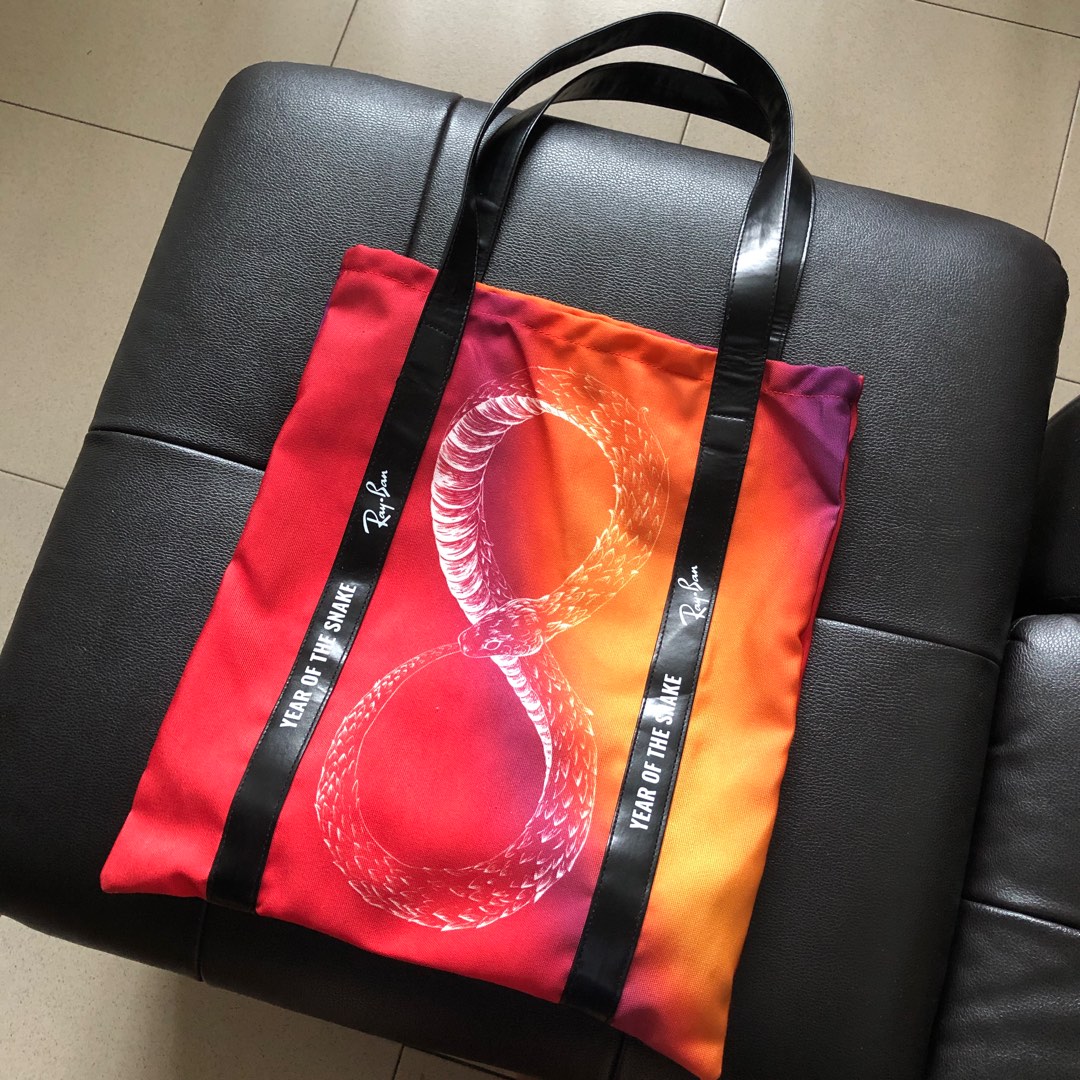 Ray-Ban 2025 Year of Snake Tote Bag, Women's Fashion, Bags & Wallets ...