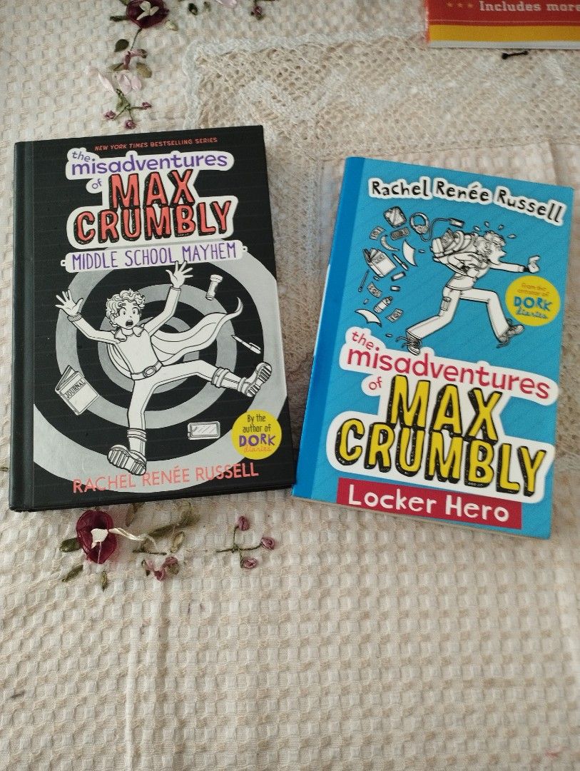 READ DESC set English novel story book the misadventures of max crumbly ...