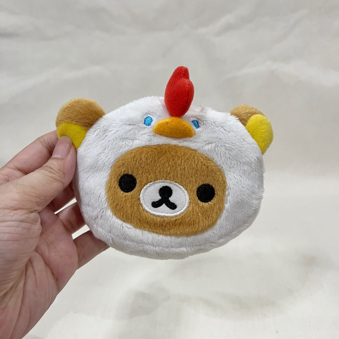 Rilakkuma Chicken Costume Head Plush Wallet Coin Purse, Hobbies & Toys ...