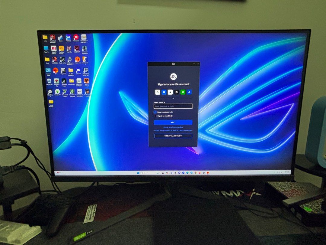 ROG Ally gaming setup, Computers & Tech, Desktops on Carousell