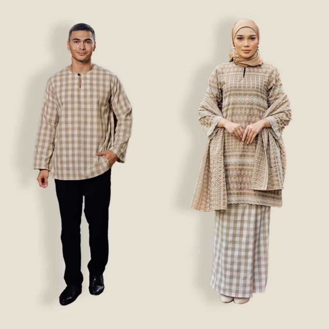 Sari Juita Kurung Riau & Nadim Kurta (Nude) - Asikin Ahmad, Women's ...
