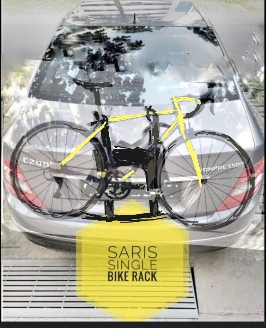 SARIS SOLO, Single Bike Rack, Black, Free Wheel Stabilizer $6(Free ...