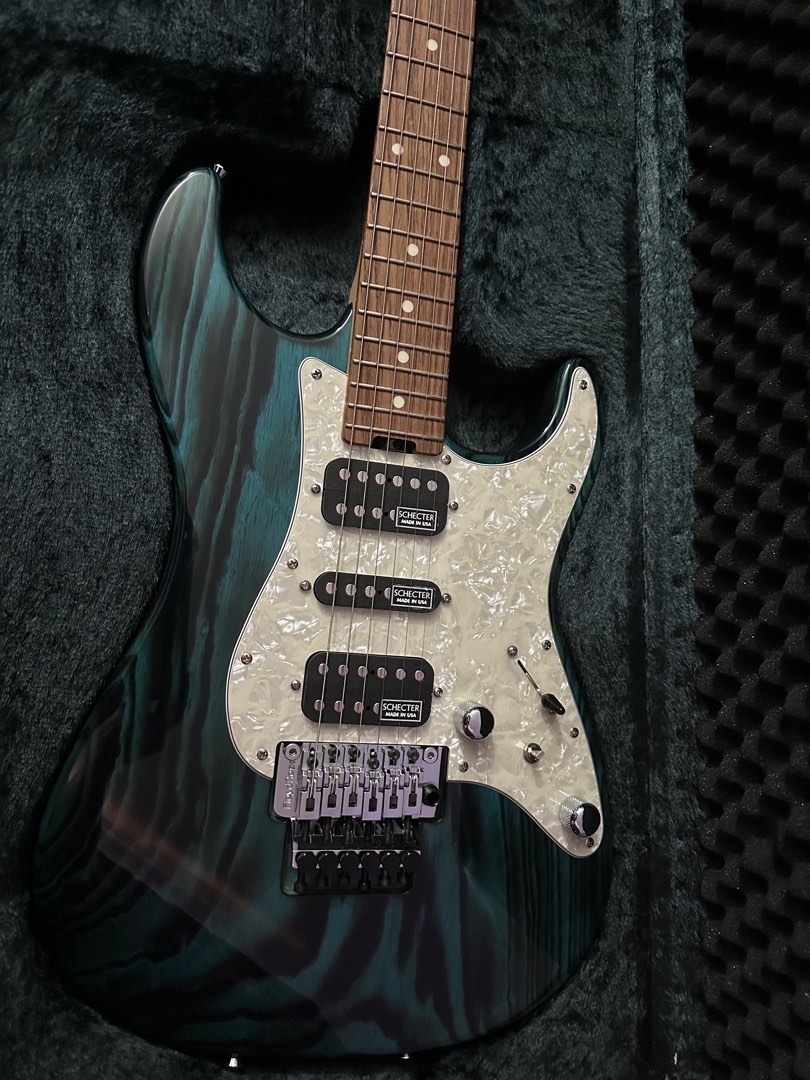 Schecter SD-24 Frets Aqua Blue, Hobbies & Toys, Music & Media, Musical ...