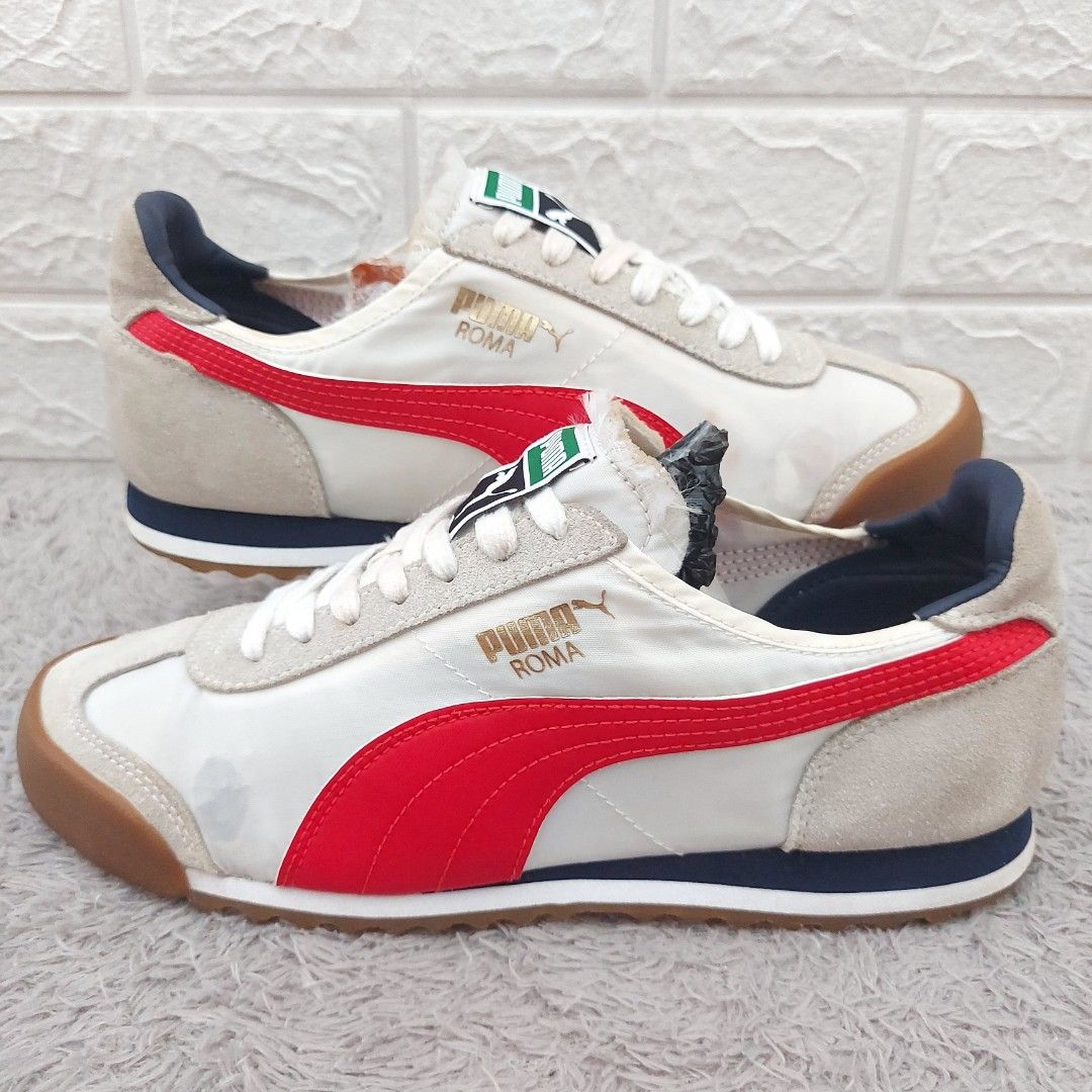 Sepatu Dewasa Second Puma Roma OG Nylon White Wine Red Bekas Preloved ...