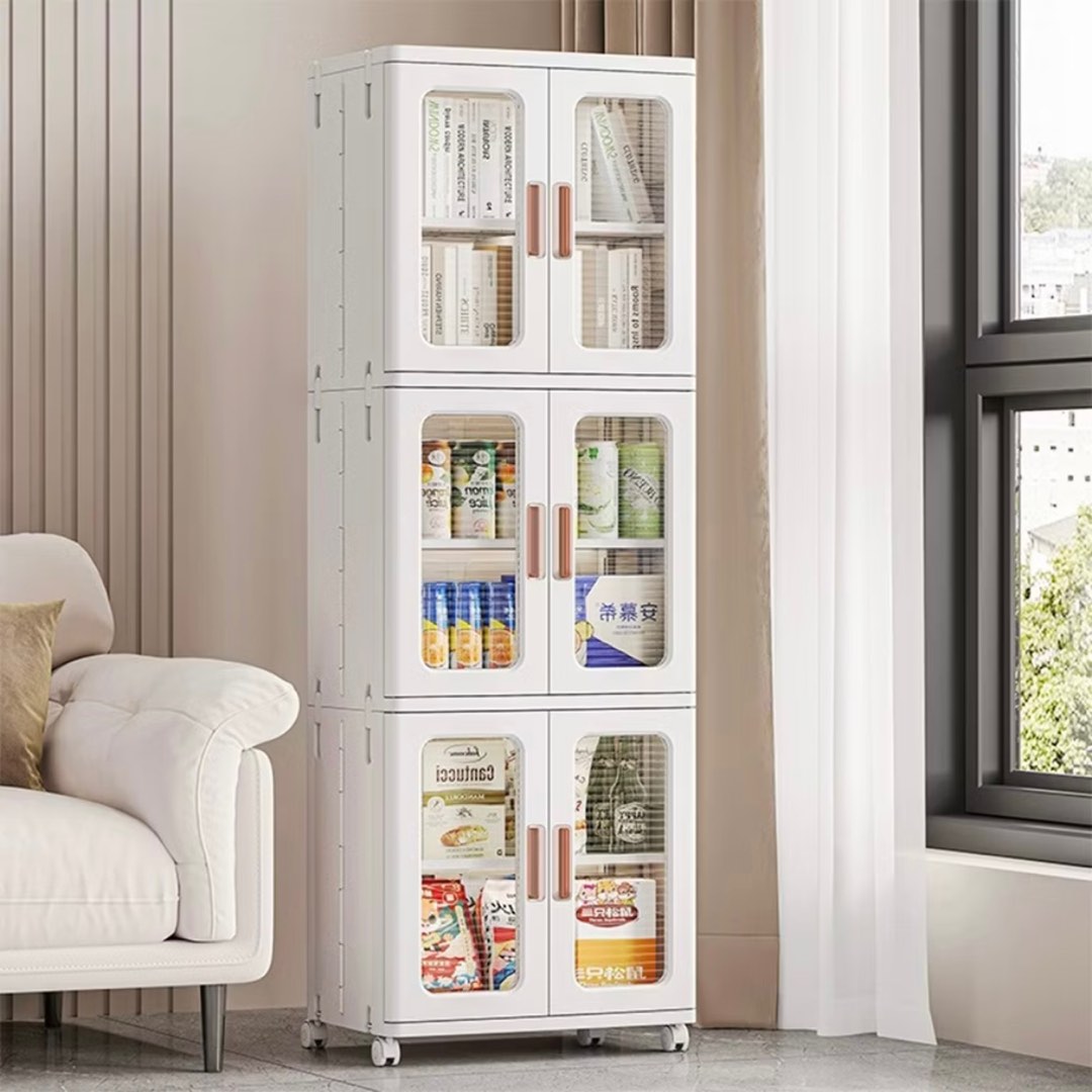 Stackable Foldable Transparent Cabinet | Stacking Multilayered Display ...
