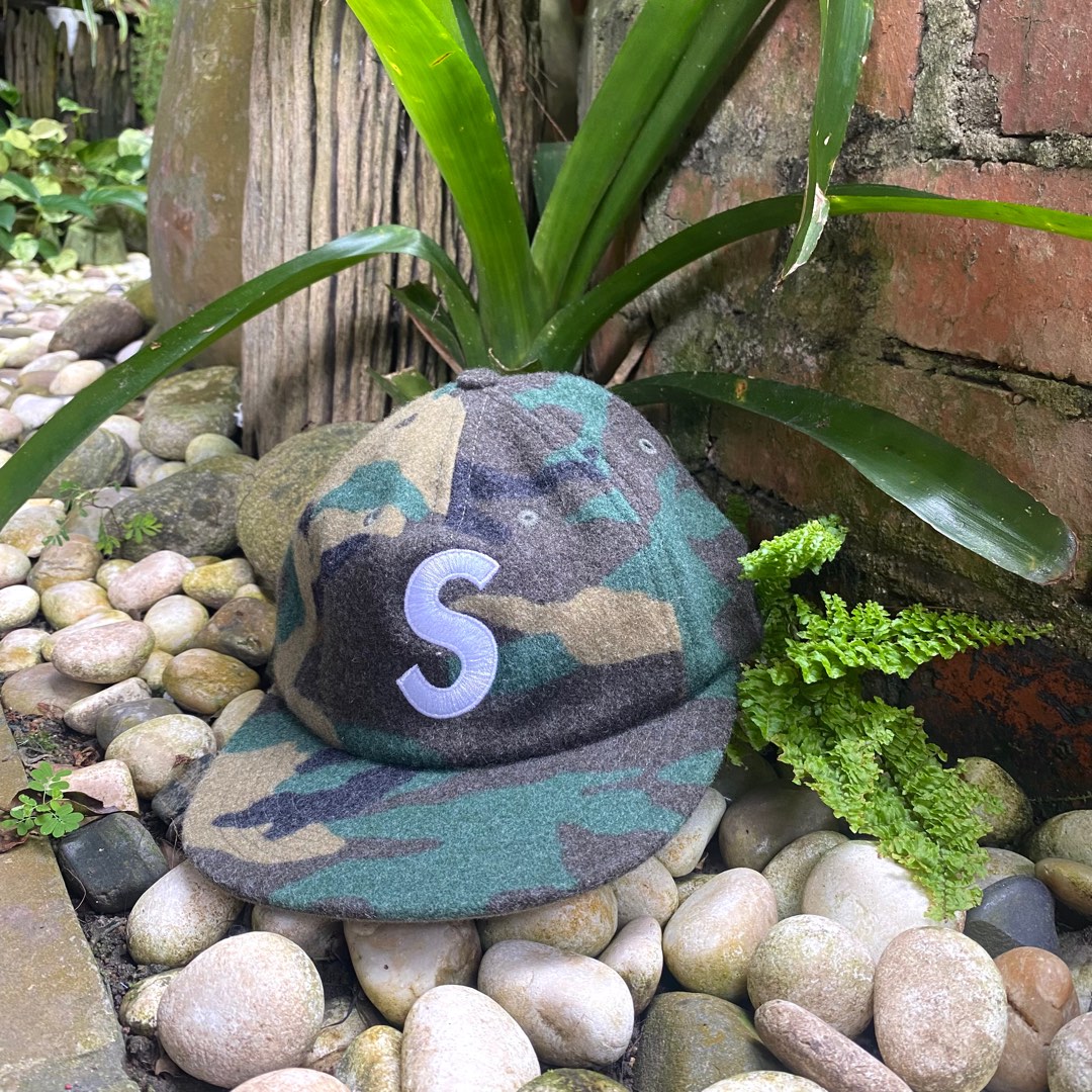 SUPREME 6 PANEL S LOGO WOOL CAP, Men's Fashion, Watches & Accessories ...